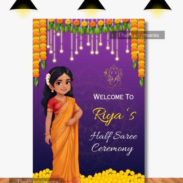 Indian Baby Shower Welcome Sign - Theprintomania